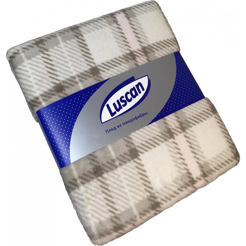 Плед Luscan Royal микрофибра 150×200 см бежевый арт. 1199049 - купить в Москве оптом и в розницу ...