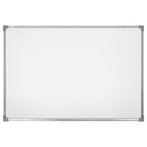 Доска магнитно-маркерная 90×120 см, металлическая рамка, STAFF ECO арт ...