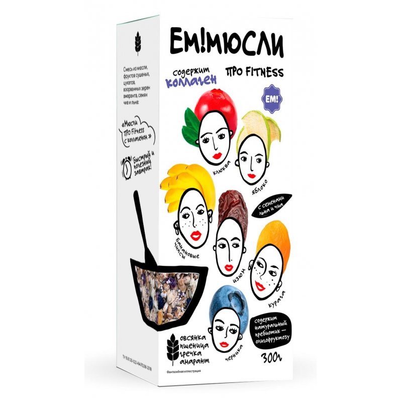 Мюсли ЕМ! Про Фитнес 300 г арт. 1152523 - купить в Москве оптом и в ...