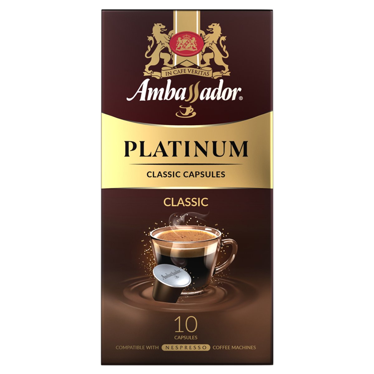 Кофе в капсулах Ambassador «Platinum Classic», капсула 5г, 10 капсул ...