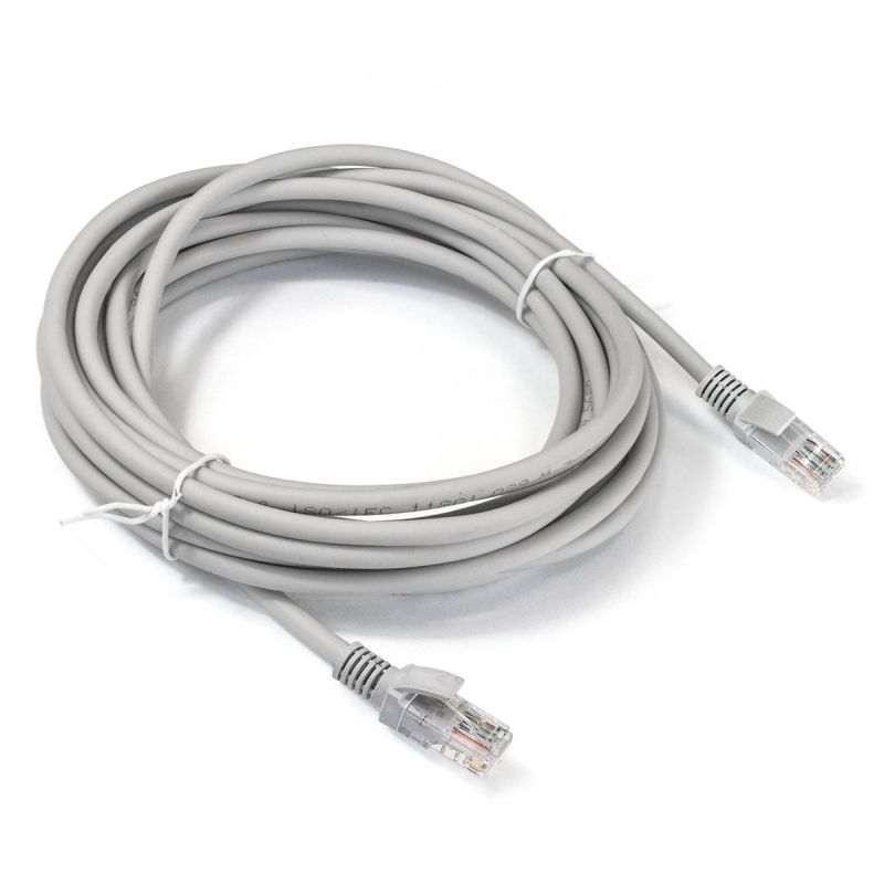 Патч-корд ExeGate UTP-RJ45-RJ45-5e-5M-LSZH-GY, cat.5e, 5м арт. 1291703 ...