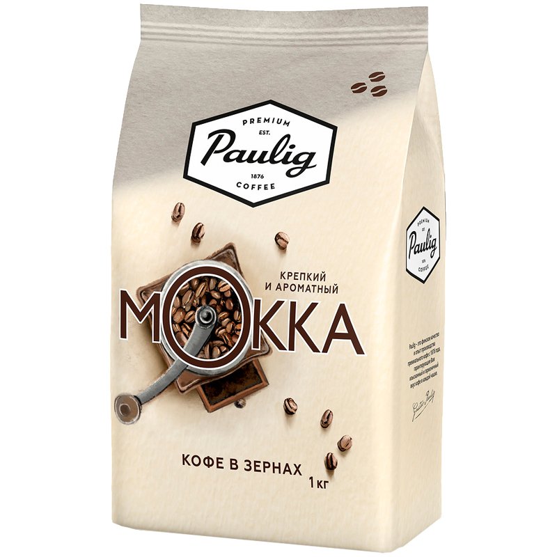 Кофе в зернах PAULIG (Паулиг) «Mokka», натуральный, 1000 г, вакуумная ...