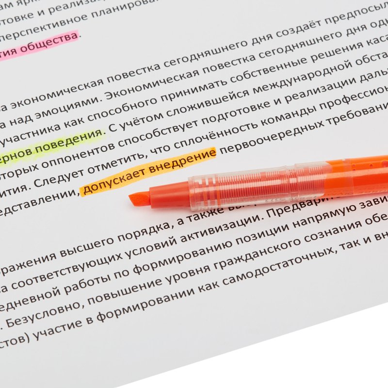 Текстовыделитель Attache Liquid оранжевый (толщина линии 1-4 мм ...