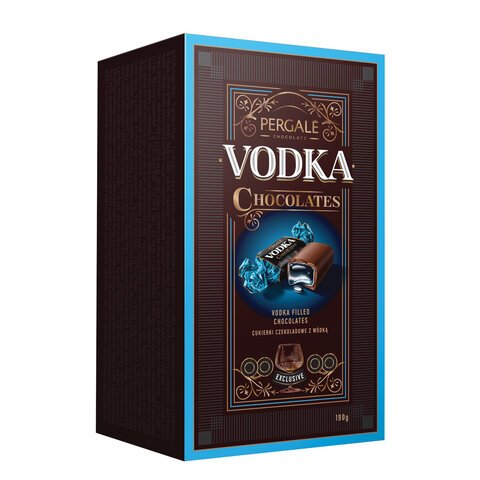 Конфеты шоколадные PERGALE «Pergale with vodka», с алкоголем, 190 г ...