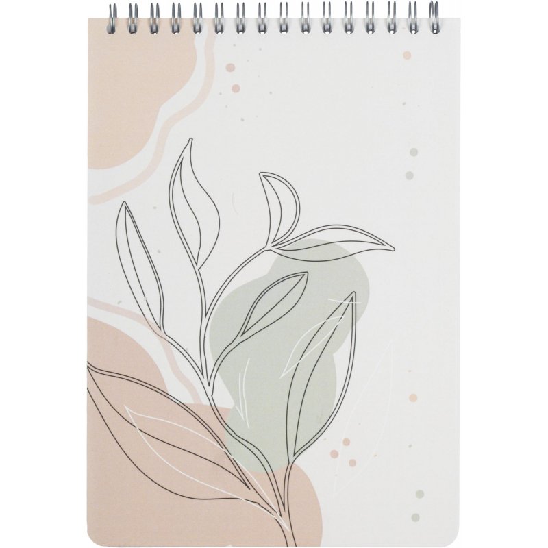 Блокнот Attache Selection Flora А5 80 листов разноцветная в клетку на спирали (148×215 мм) арт ...