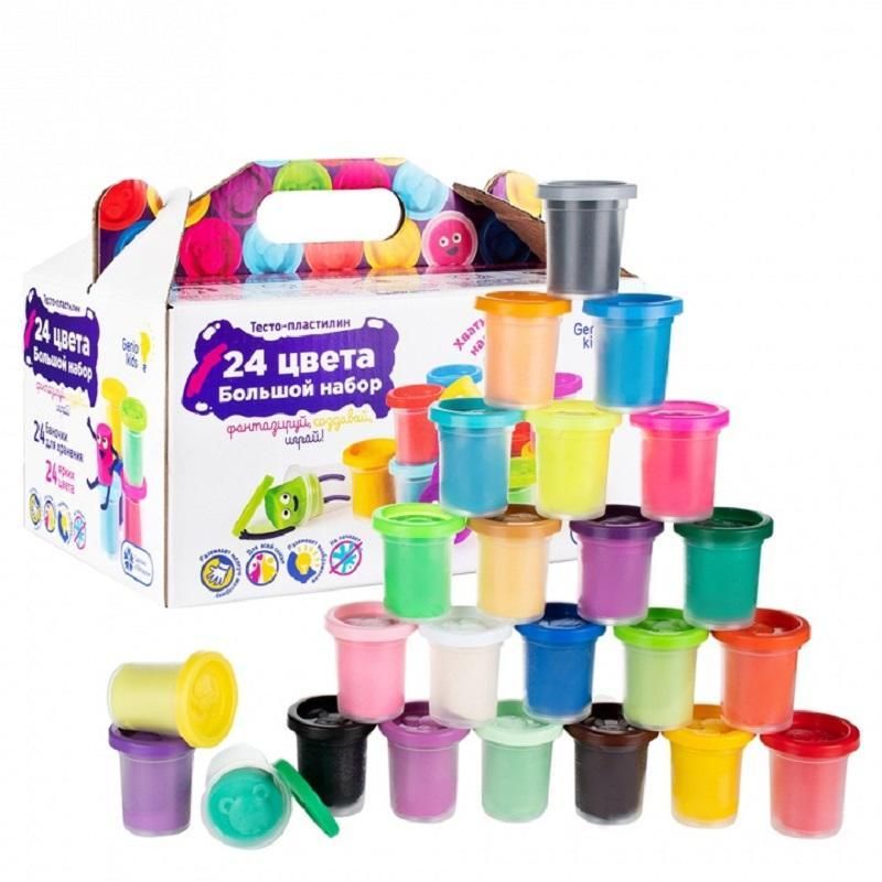 Тесто для лепки Genio Kids 24 цвета по 70 г - купить в Москве оптом и в ...
