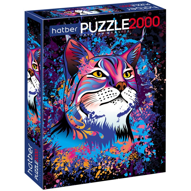 Пазл 2000 эл. Hatber Premium «Рысь» - купить в Москве оптом и в розницу в интернет-магазине Deloks