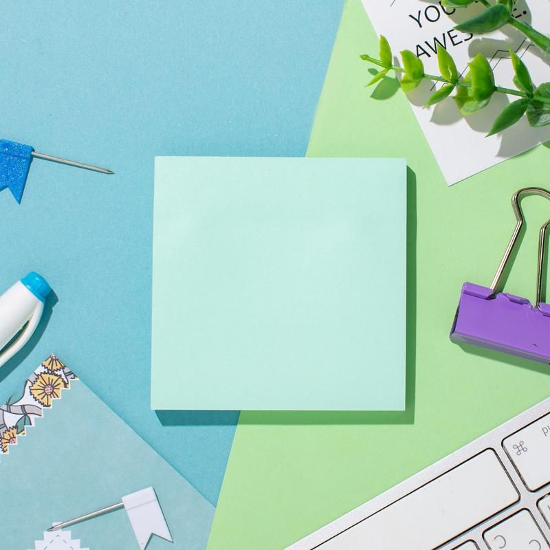 Стикеры Attache Bright colours 76×76 мм пастельные салатовые (1 блок,100 листов) арт. 1243817 ...