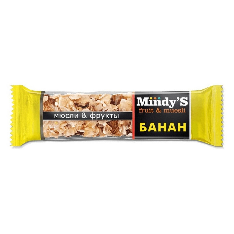 Батончик мюсли Mindy's Банан, 30штx35г арт. 1332949 - купить в Москве ...