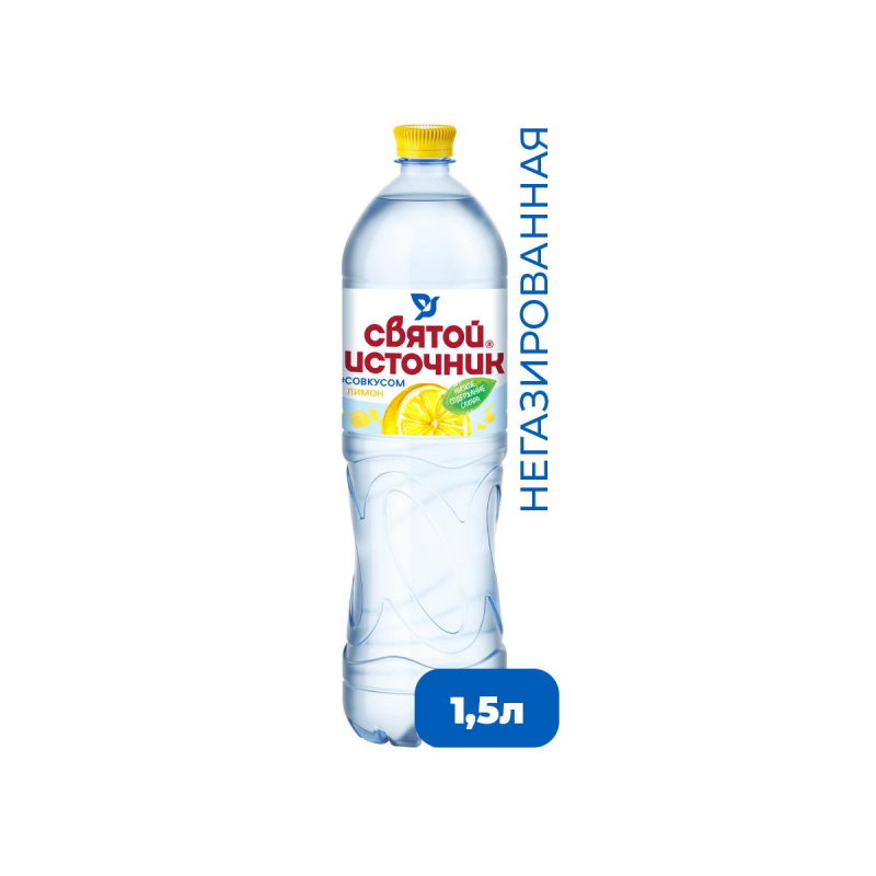Вода питьевая Святой Источник негазированная со вкусом лимона 1.5 л (6 ...