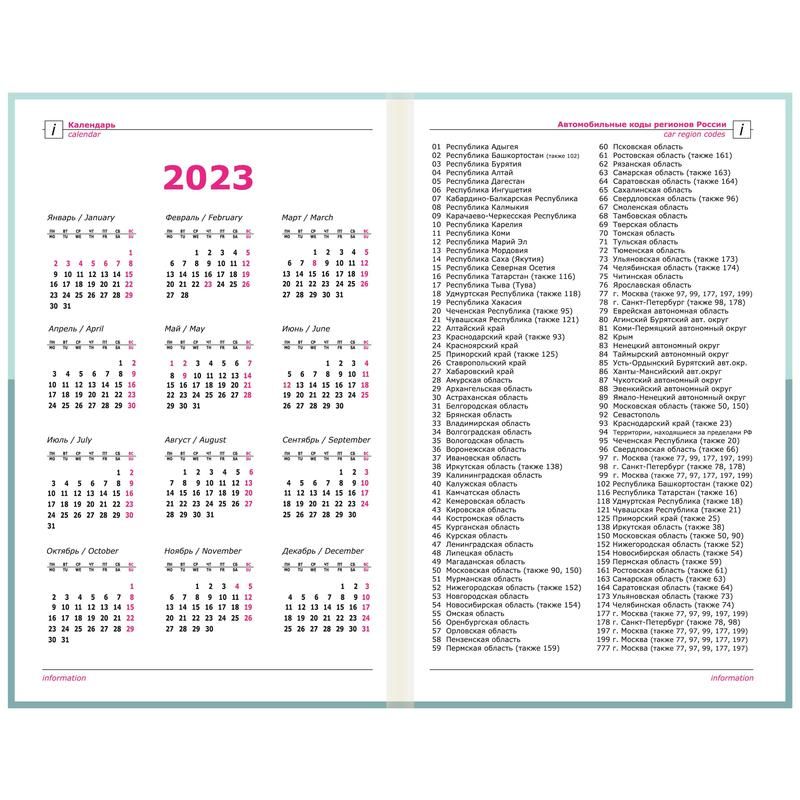 Ежедневник датированный 2023 год Attache Economy Flakes blue картон А5 ...