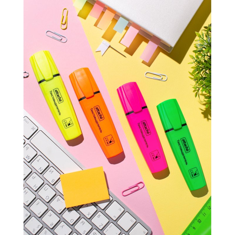 Текстовыделитель Attache Palette голубой (1-5мм) - купить в Москве ...