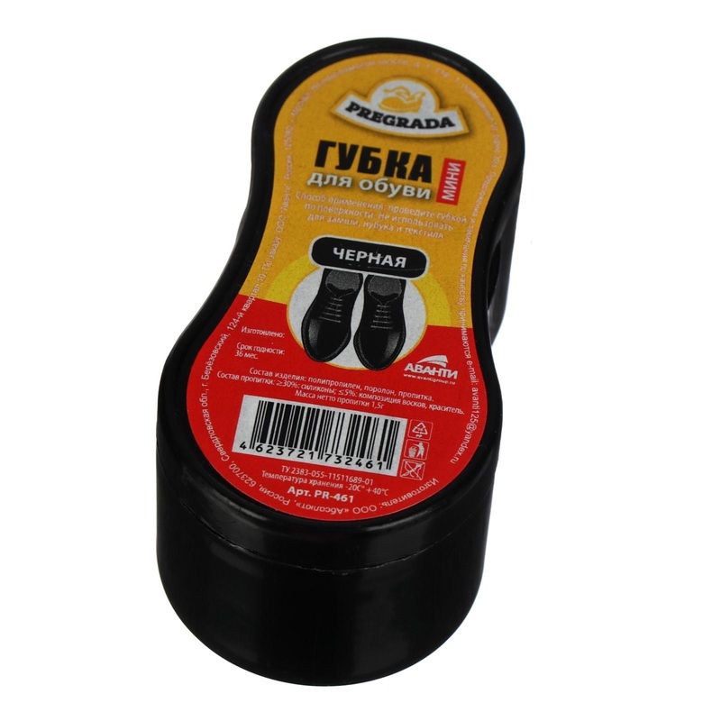 Губка для обуви Pregrada черная для гладкой кожи арт. 1246215 - купить ...