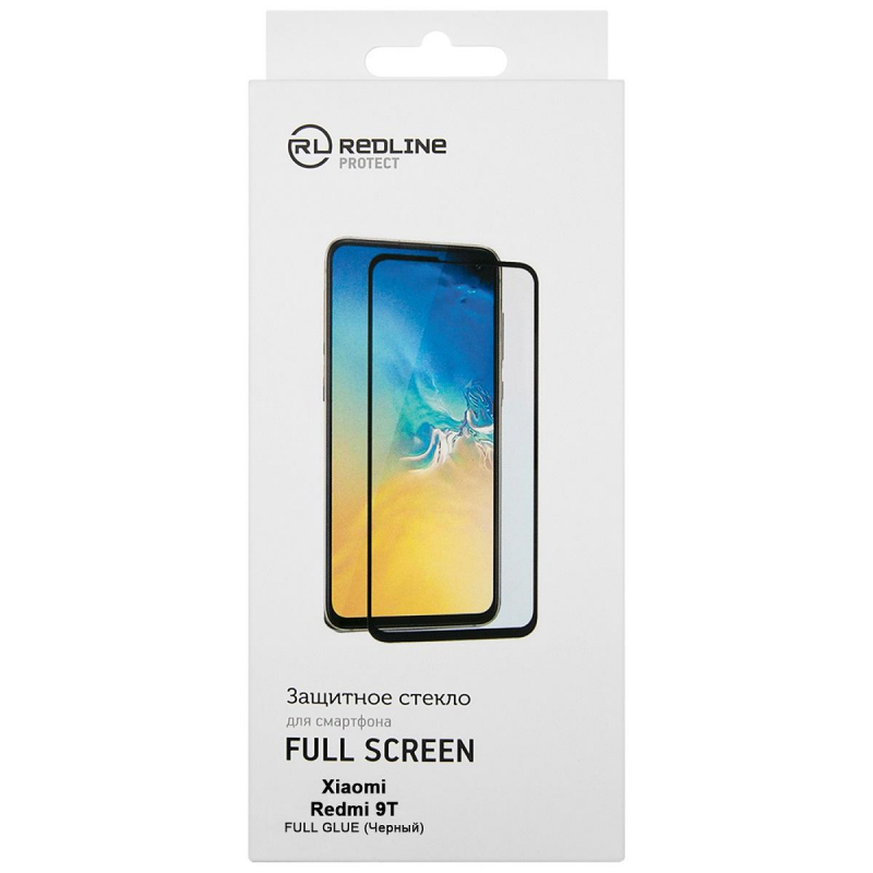 Защитное стекло Red Line для Xiaomi Redmi 9T черное УТ000023979 арт ...