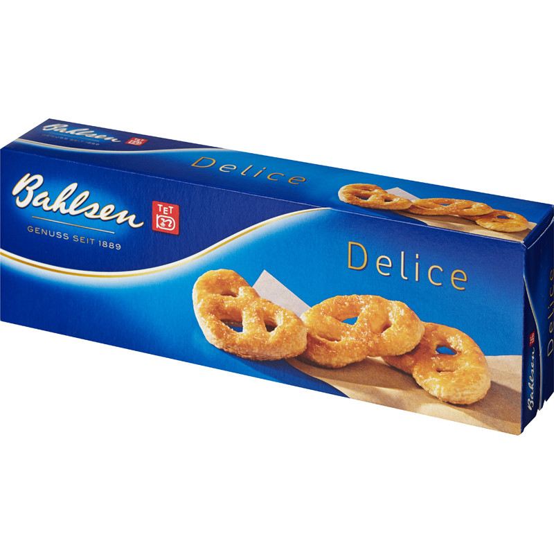 Печенье Bahlsen Delice сухое в форме крендельков, 100г арт. 12247 ...