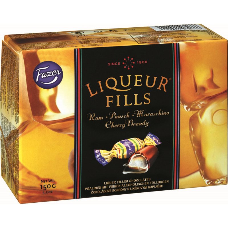 Шоколадные конфеты Liqueur Fills Fazer с ликером 150 г арт. 1084171 ...