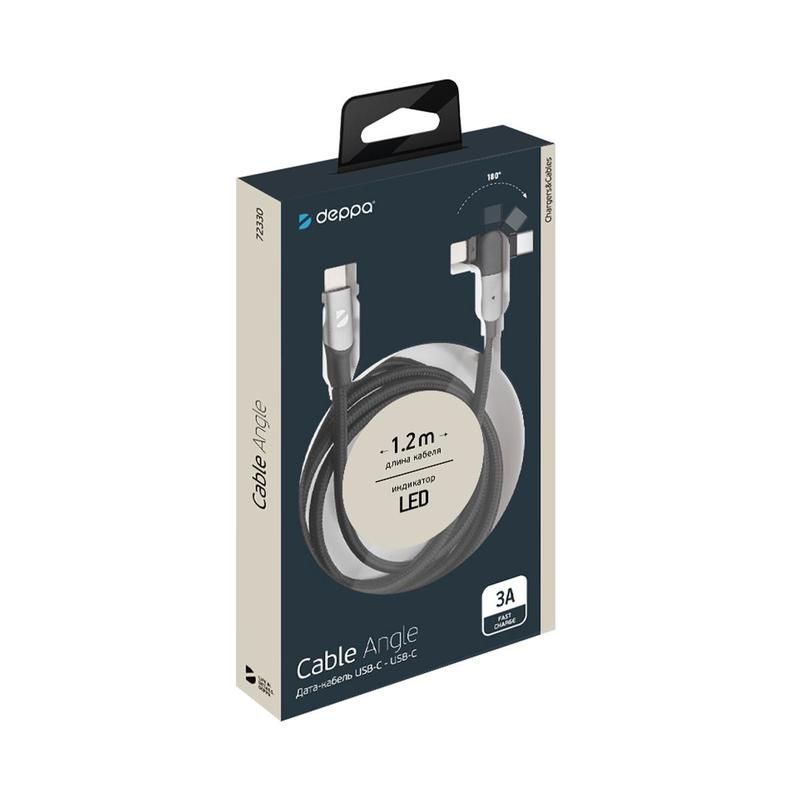 Кабель Deppa Usb Type C Usb Type C 1 2 метра 72330 арт 1239719 купить в Москве оптом и в