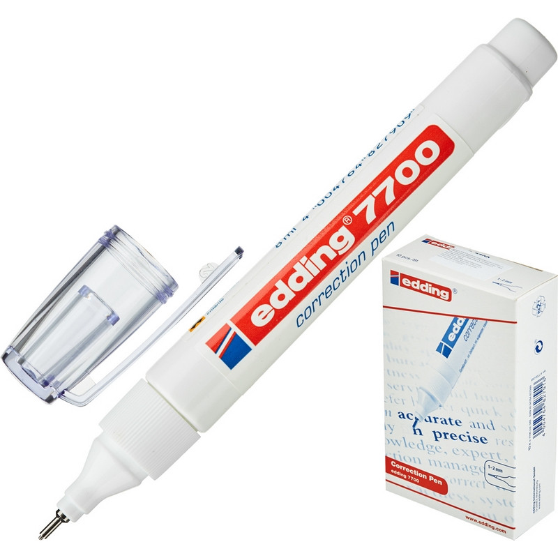 Корректирующая ручка 8мл EDDING e-7700 - купить в Москве оптом и в ...