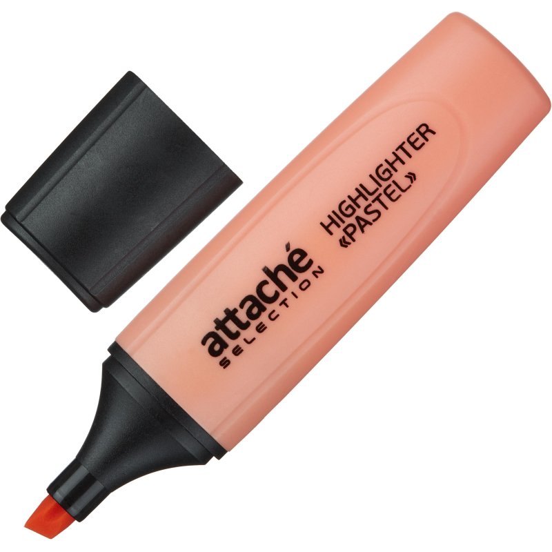 Маркер выделитель текста Attache Selection Pastel 1-5 мм оранжевый ...