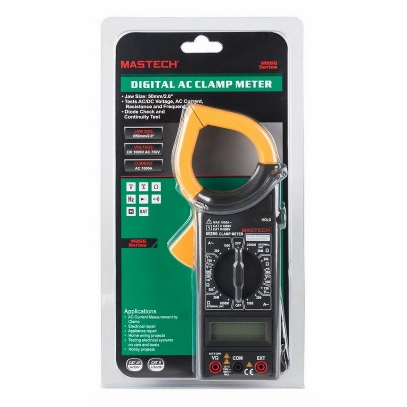 Клещи токовые Mastech M266 (13-1306) арт. 1215951 - купить в Москве ...