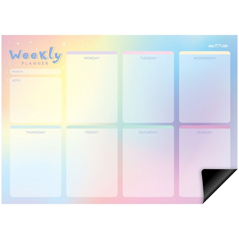 Магнитный планер на неделю MESHU А4, «Gradient», с маркером арт. 1255043 - купить в Москве оптом ...