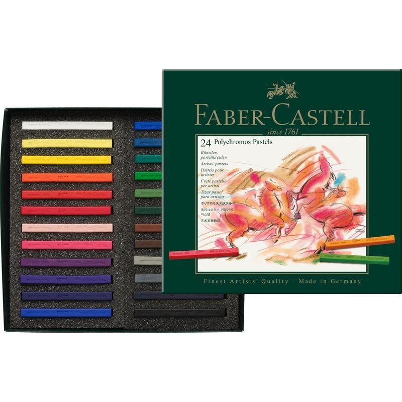 Пастель Faber-Castell Polychromos сухая 24 цвета - купить в Москве ...