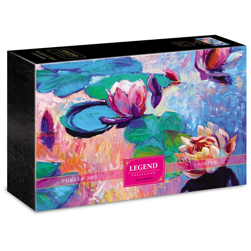 Пазл 500 эл. Hatber Premium «Legend Art Series. Кувшинки», подарочная ...