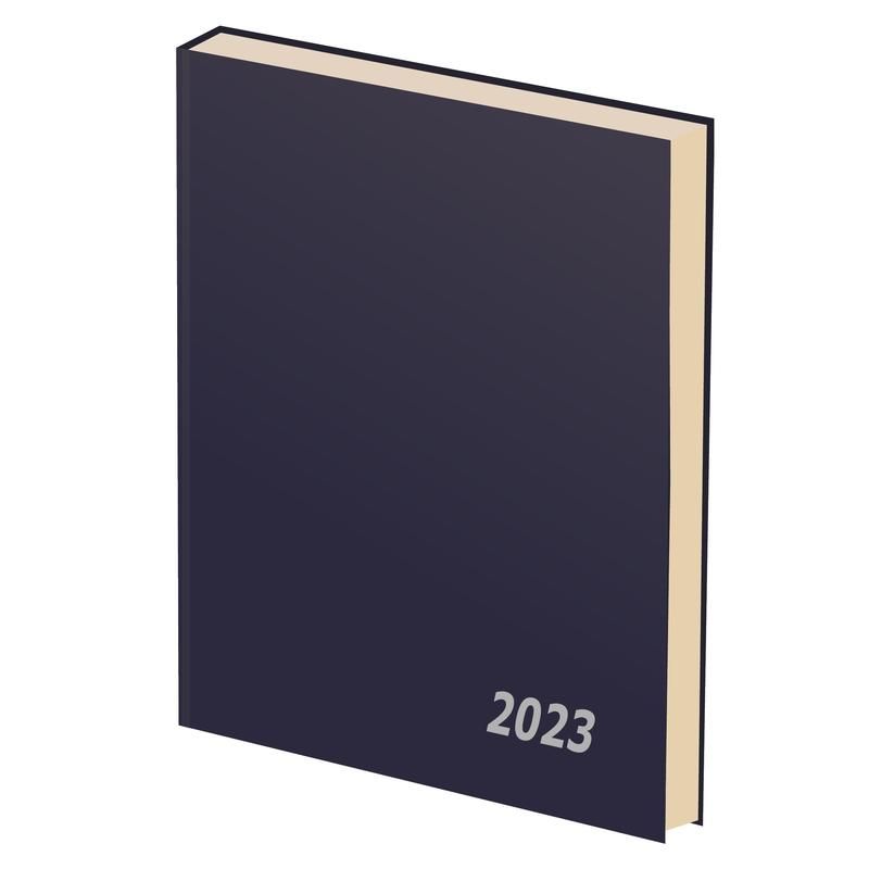Ежедневник датированный 2023 год Attache Economy бумвинил А5 синий (147 ...