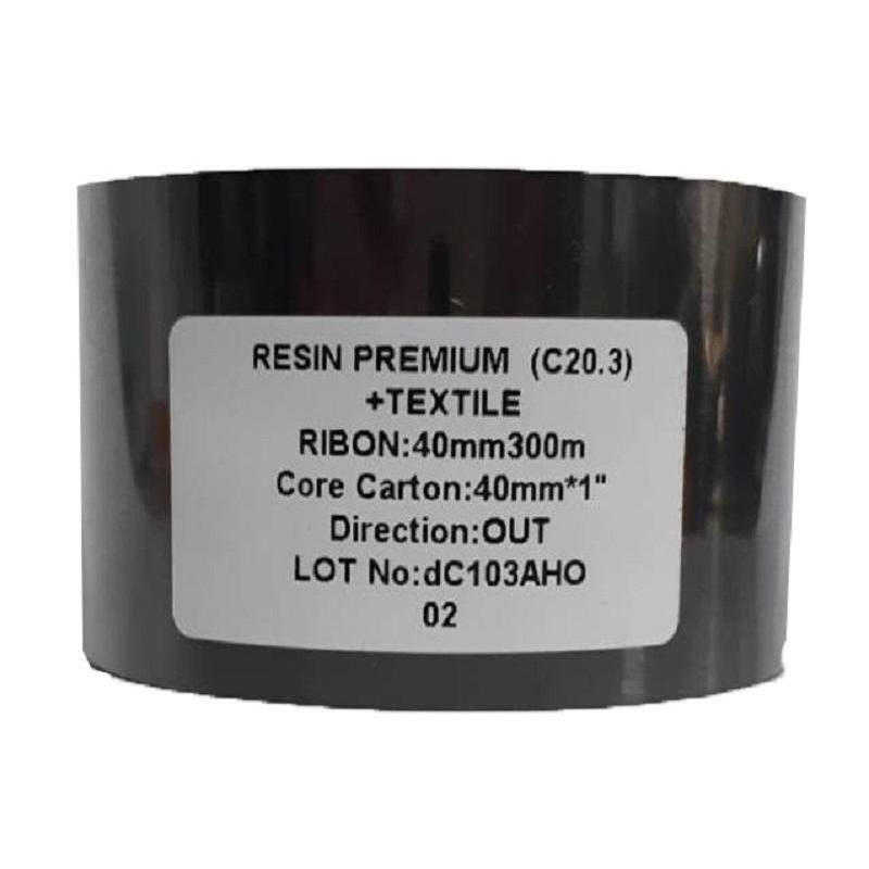 Риббон Resin Premium textile 40 мм х 300 м OUT (диаметр втулки 25.4 мм ...