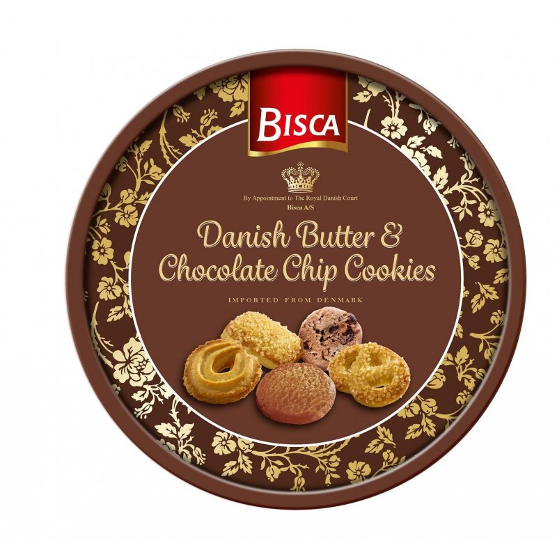 Печенье Bisca Butter Cookies & Chocolate Chip с шоколадом 454 г арт ...