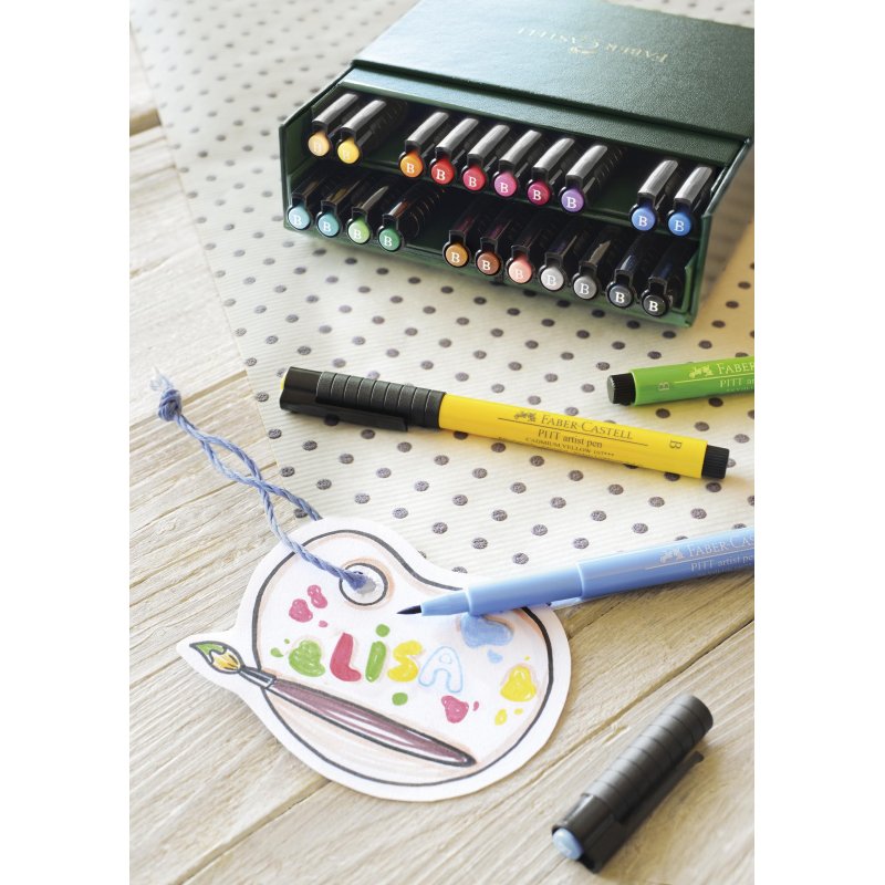 Набор капиллярных ручек Faber-Castell «Pitt Artist Pen Brush» ассорти ...