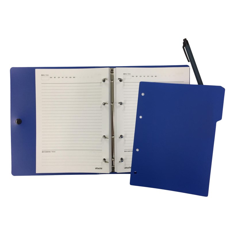Ежедневник недатированный Attache Digital пластик A5 136 листов синий (175×220 мм) арт. 1098683 ...