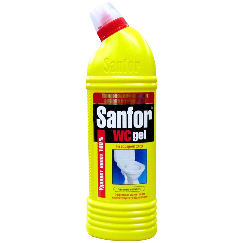 Средство для уборки туалета 750 г, SANFOR WC gel (Санфор гель) «Морской ...