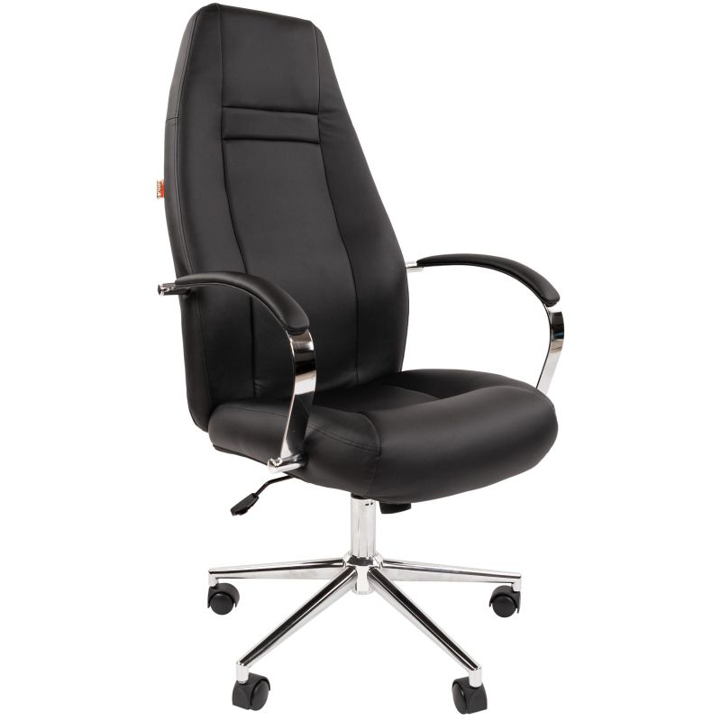 Кресло VT_EChair-555 TPU кожзам черный хром арт. 1262489 - купить в ...