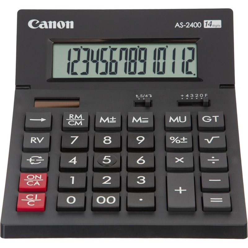 Калькулятор настольный Canon AS-2400 14-разрядный серый арт. 102249 ...