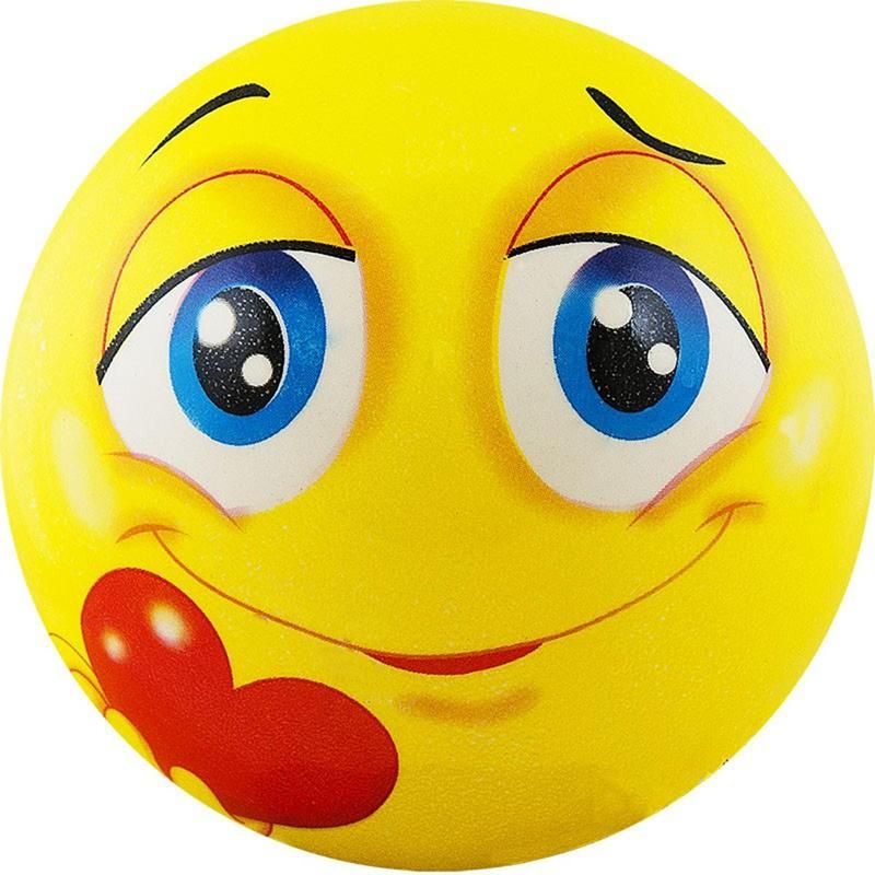 Мяч детский Funny Faces 12 см (ПВХ) - купить в Москве оптом и в розницу ...