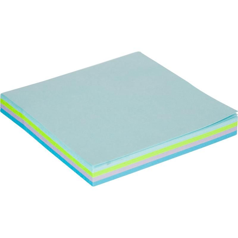 Стикеры Attache Bright Colours Акварельная радуга 76×76 мм неоновые 4 ...