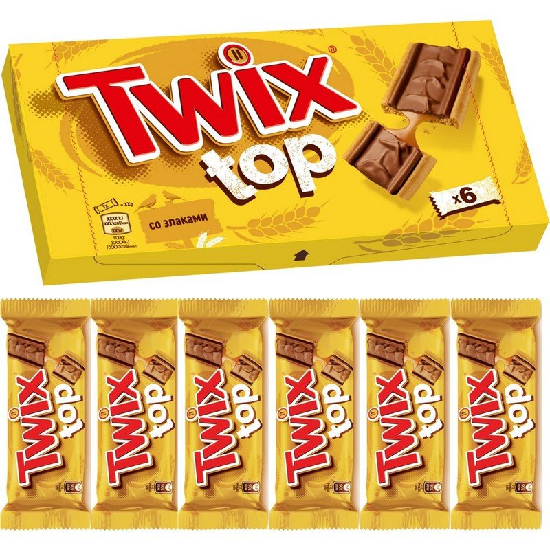 Печенье Twix Top в молочном шоколаде 126 г арт. 217893 - купить в ...