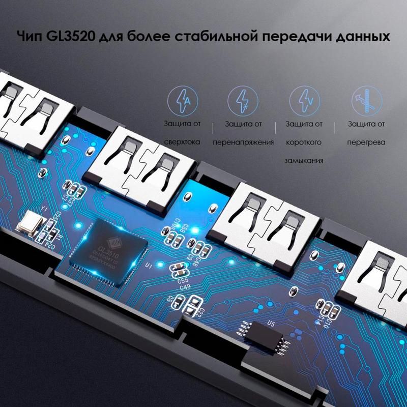 Разветвитель USB UGREEN 50985 арт. 1246807 - купить в Москве оптом и в ...