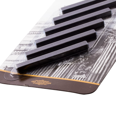 Уголь прессованный KOH-I-NOOR, набор 6 шт., квадратное сечение, 3 ...