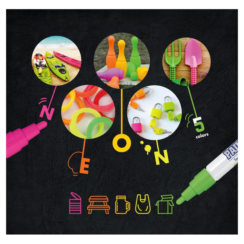 Маркер-краска Munhwa «Neon» зеленая, 4.5мм, нитро-основа - купить в Москве оптом и в розницу в ...