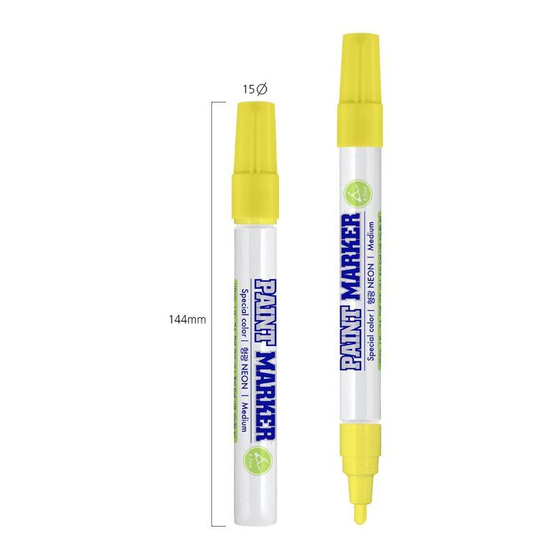 Маркер-краска Munhwa «Neon» желтая, 4.5мм, нитро-основа - купить в Москве оптом и в розницу в ...
