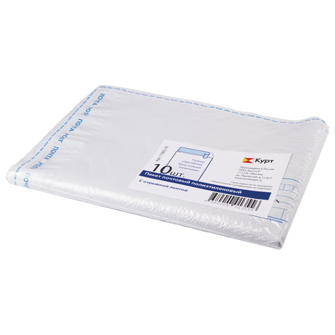 Конверт-пакеты полиэтиленовые (280×380 мм) до 500 листов, «Куда-Кому ...