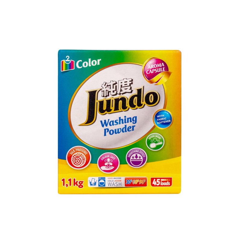 Порошок стиральный автомат Jundo AromaCapsule 1.1 кг (для цветного ...