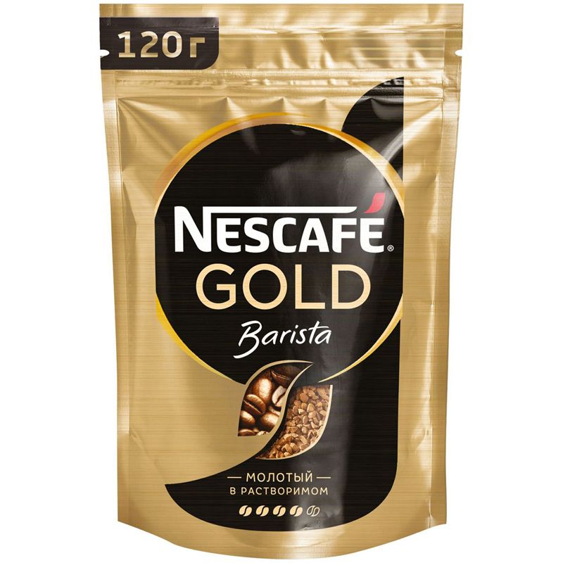 Кофе растворимый Nescafe «Gold. Barista», сублимированный, с молотым ...