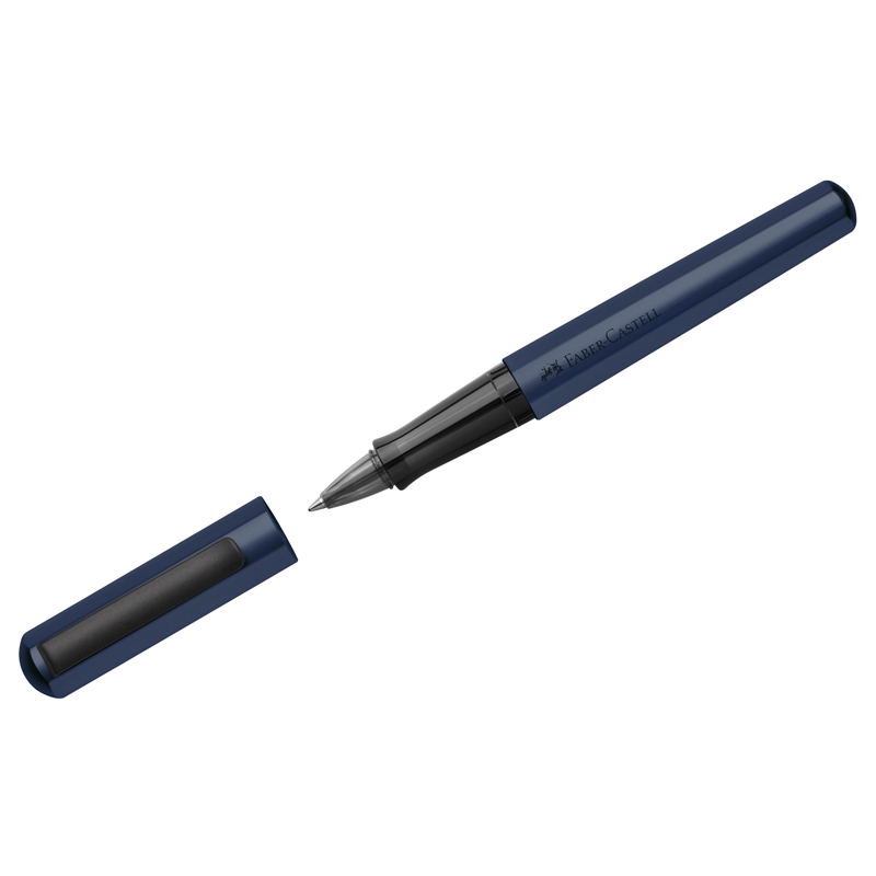 Ручка-роллер Faber-Castell «Hexo», черная, 0.7мм, шестигран., синий ...