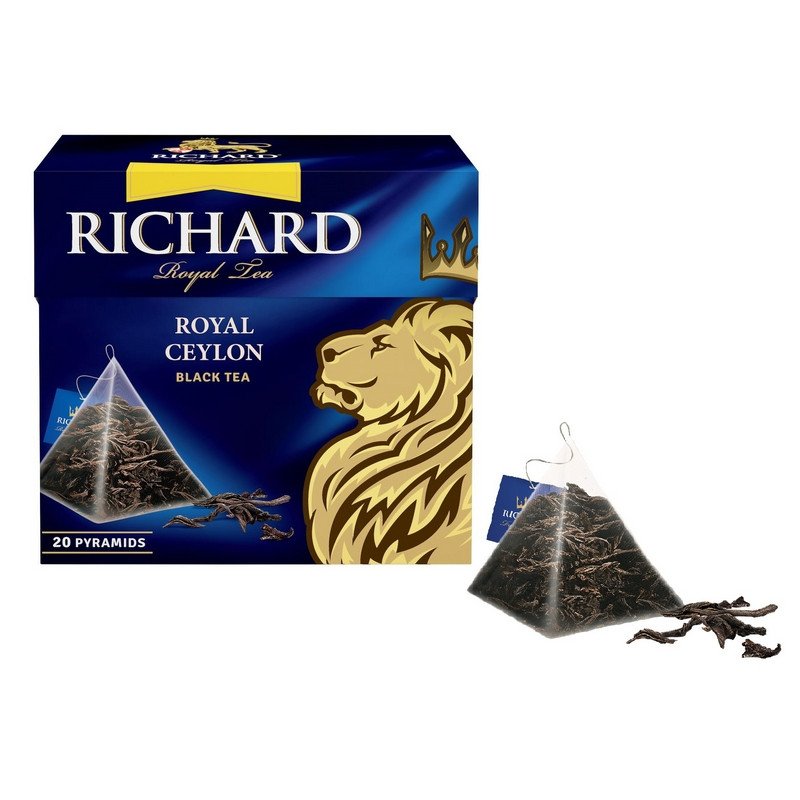 Чай Richard Royal Ceylon Королевский Цейлон черный 20 пакетиков арт ...