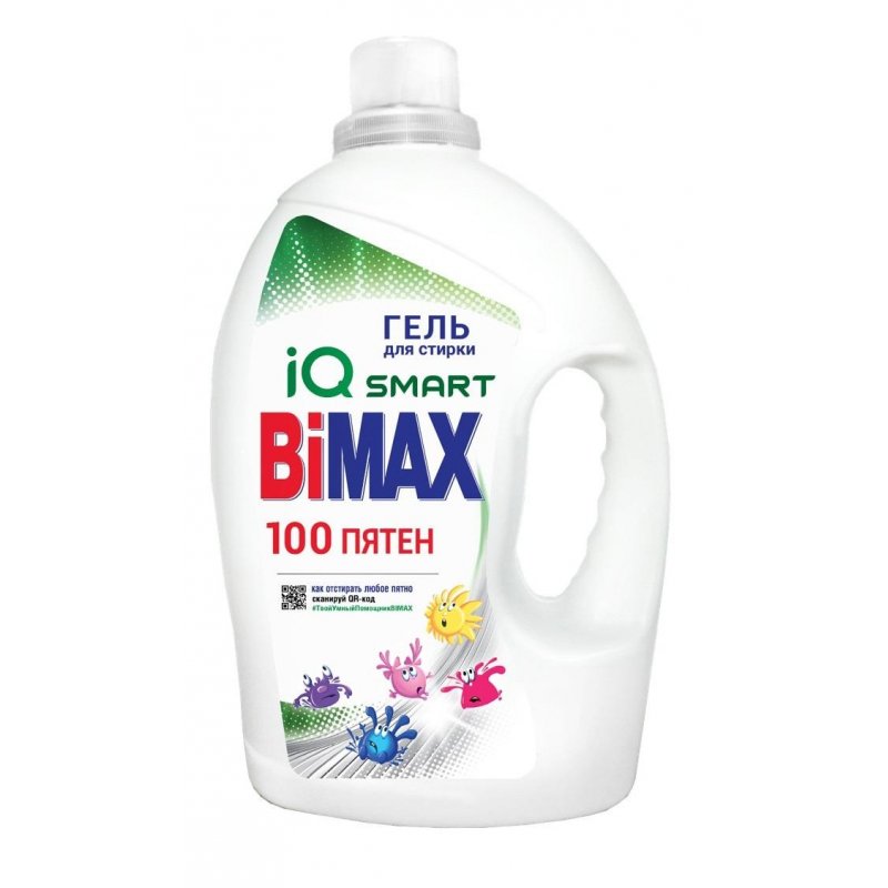 Гель для стирки BiMax 100 пятен 2.6 л арт. 1170005 - купить в Москве ...